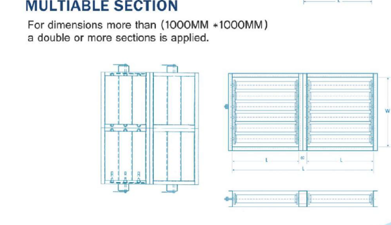 volume damper 400mm×404mm – Arabiaex